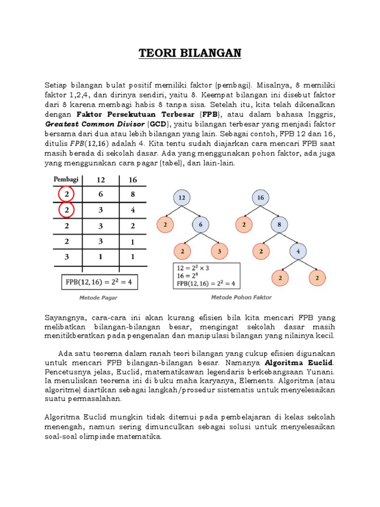 Teori Bilangan | PDF