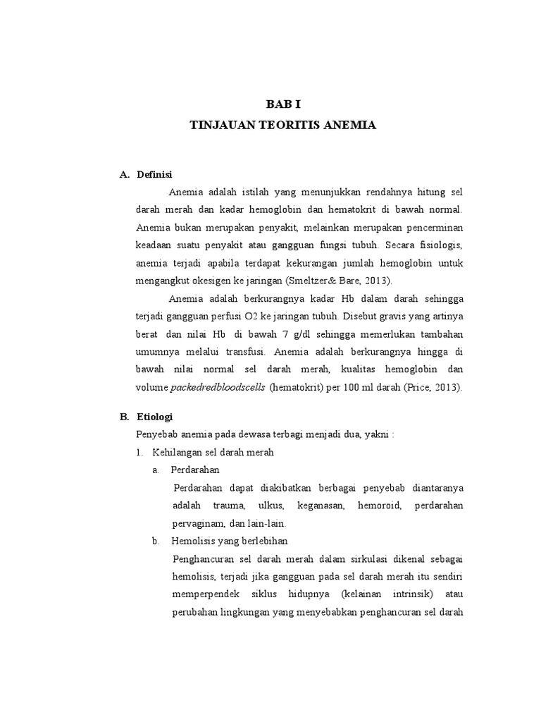 Elis LP Anemia KMB | PDF