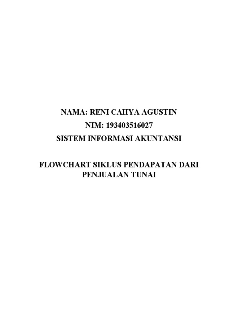 Flowchart Siklus Pendapatan | PDF