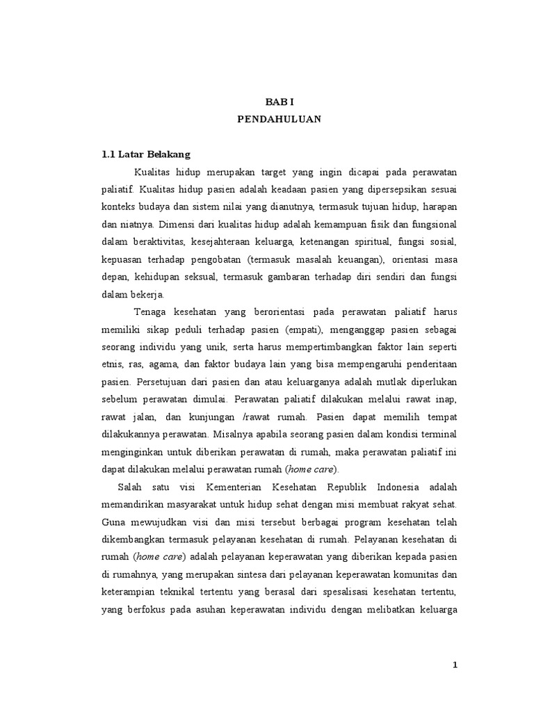 Konsep Caring dalam Perawatan Paliatif | PDF