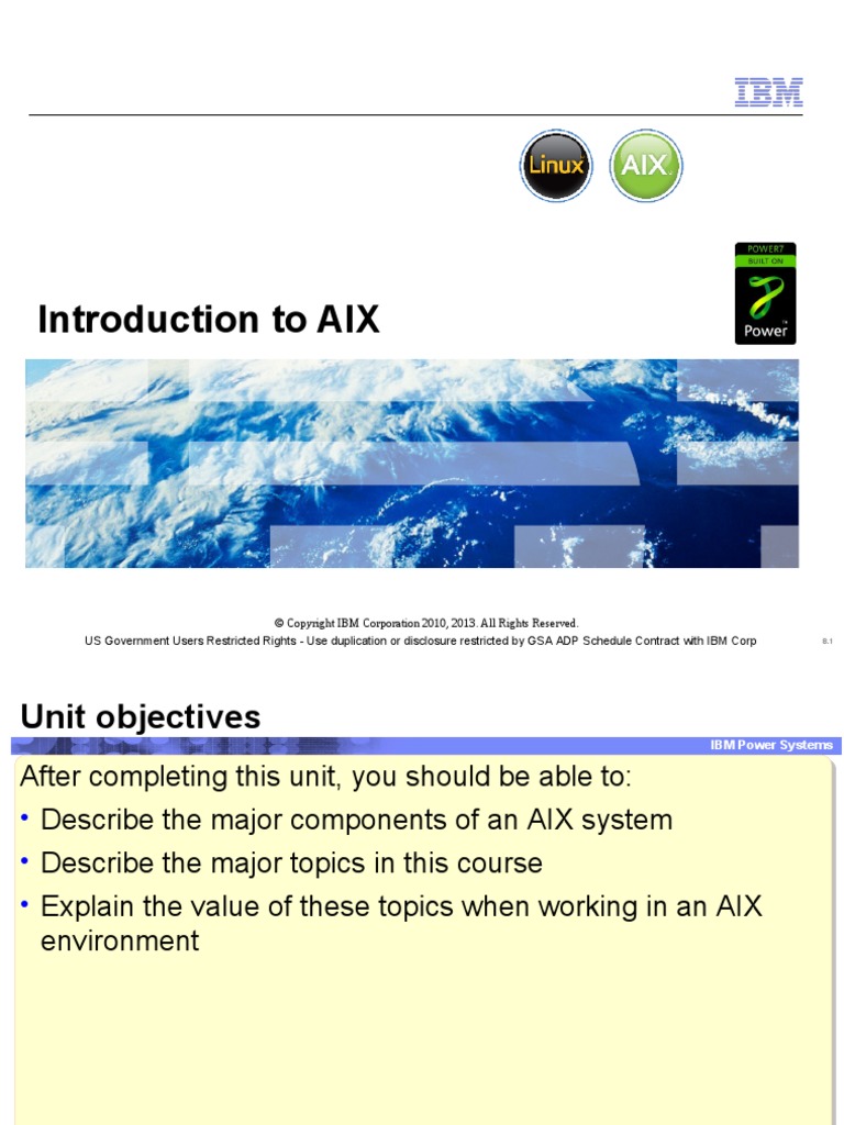 Introduction To AIX | PDF | Shell (Computing) | Operating System