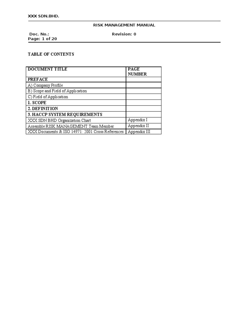 Risk Management Manual | Download Free PDF | Risk Management | Medical ...