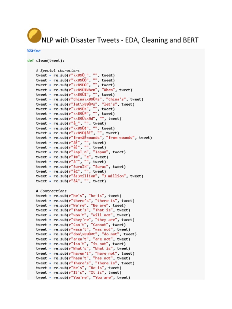 Basic NLP On Disaster Tweets | PDF | Teaching Methods & Materials