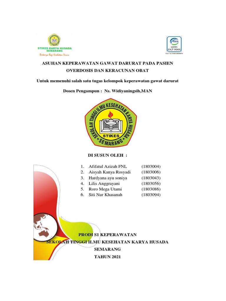 (Kel.9) Asuhan Keperawatan Gawat Darurat - Keracunan Obat - 6b - Bu Widi | PDF | Pengembangan ...
