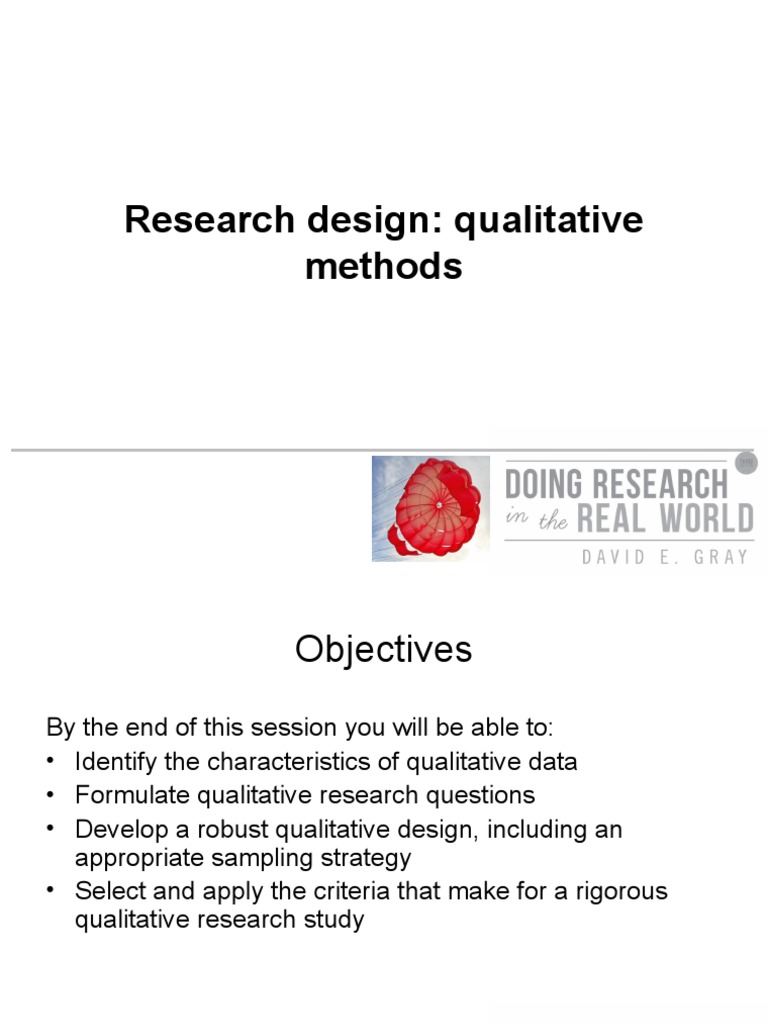 Research Design: Qualitative Methods | PDF | Qualitative Research | Data