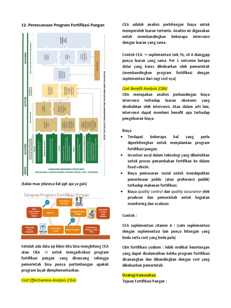 2017, 12, Perencanaan Program Fortifikasi Pangan | PDF | Karier & Perkembangan | Bisnis
