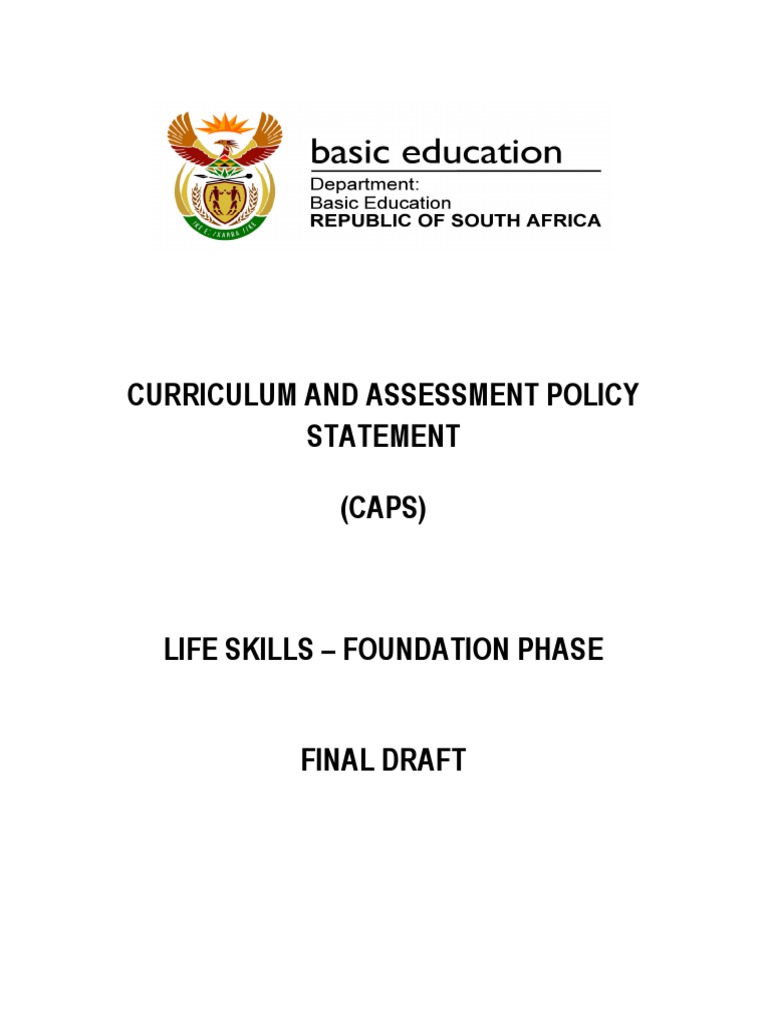 Life Skills CAPS FP Feb 2011 | PDF | Perception | Curriculum