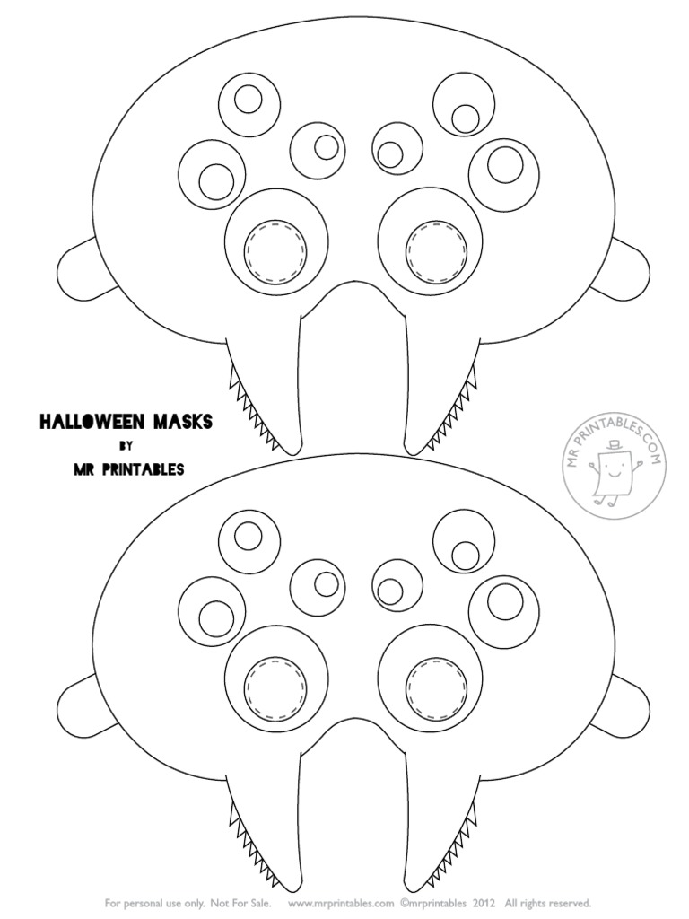 Free Printable Halloween Masks | PDF