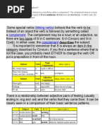 Sentence Pattern Examples in English | PDF | Object (Grammar) | Verb