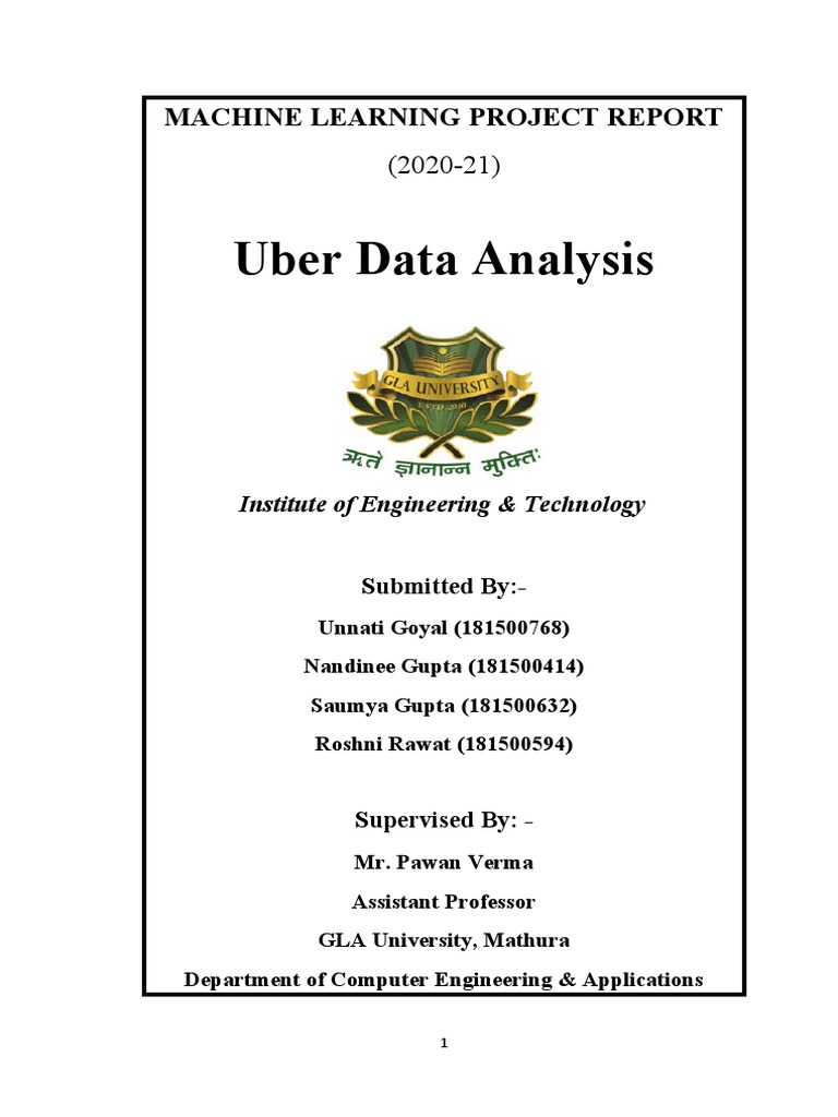 Uber Data Analysis | Download Free PDF | Mean Squared Error | Errors And Residuals