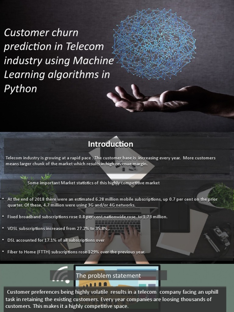Customer Churn Prediction In Telecom Industry Using Machine Learning Algorithms In Python Pdf