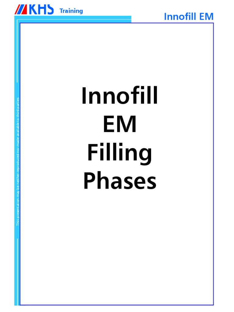 Innofill DMG Filling Phases | PDF | Machines | Liquids