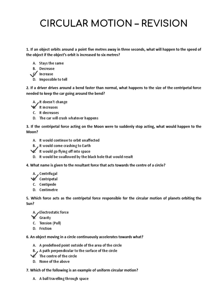 Circular Motion | PDF | Orbit | Acceleration