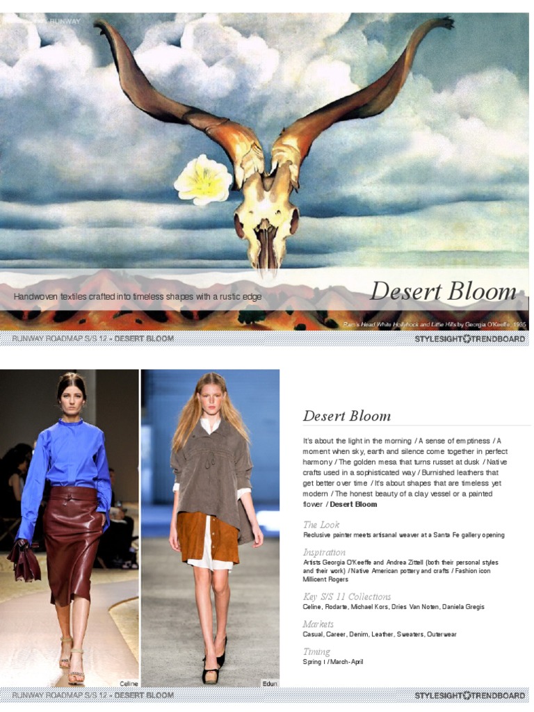 1-Runway Roadmap Desert Bloom | PDF | Trousers | Shirt