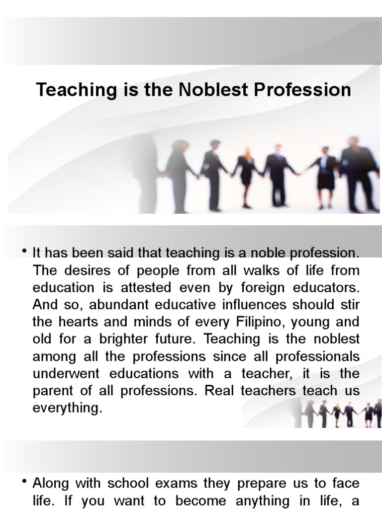 ODATO - PPT - Teaching The Noblest Profession | Download Free PDF ...