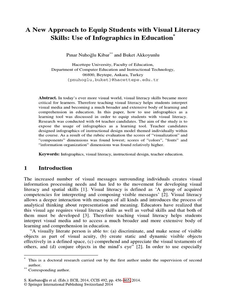 A New Approach To Equip Students With Visual Literacy Skills: Use of ...