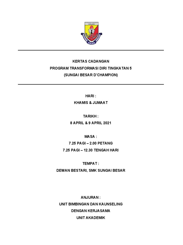 Kertas Kerja PTD Ting 5 | PDF