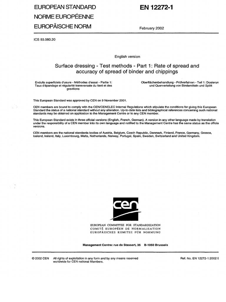 En 12272-1-02 | PDF
