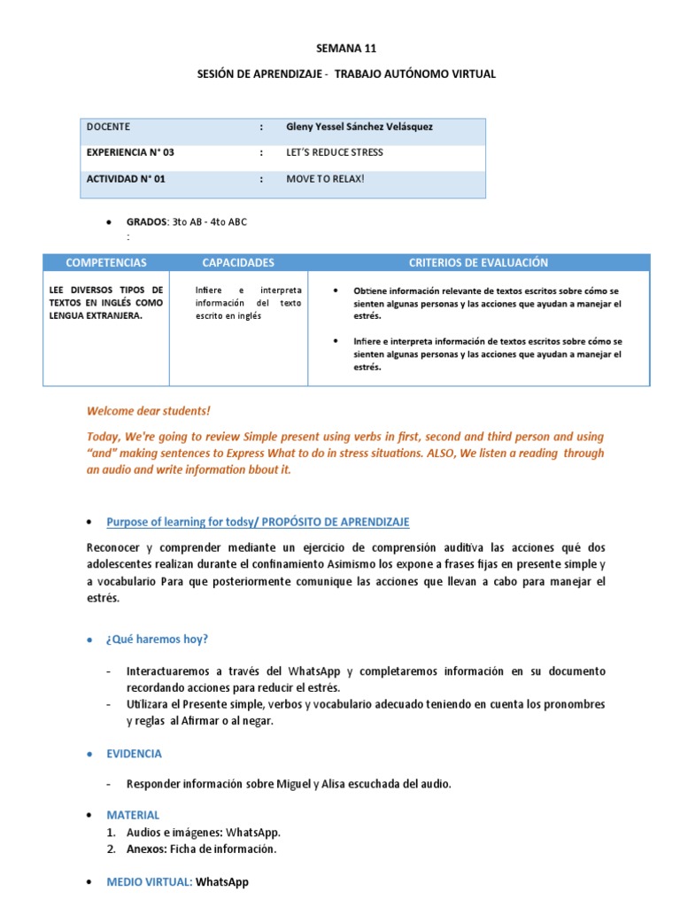 Daniela Manrique n16 3bS11 Actividad 2MOVE To RELAX | PDF | Science ...