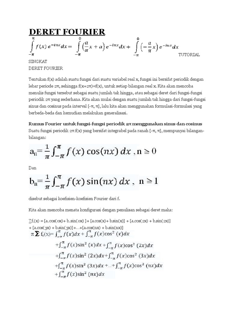 Deret Fourier | PDF