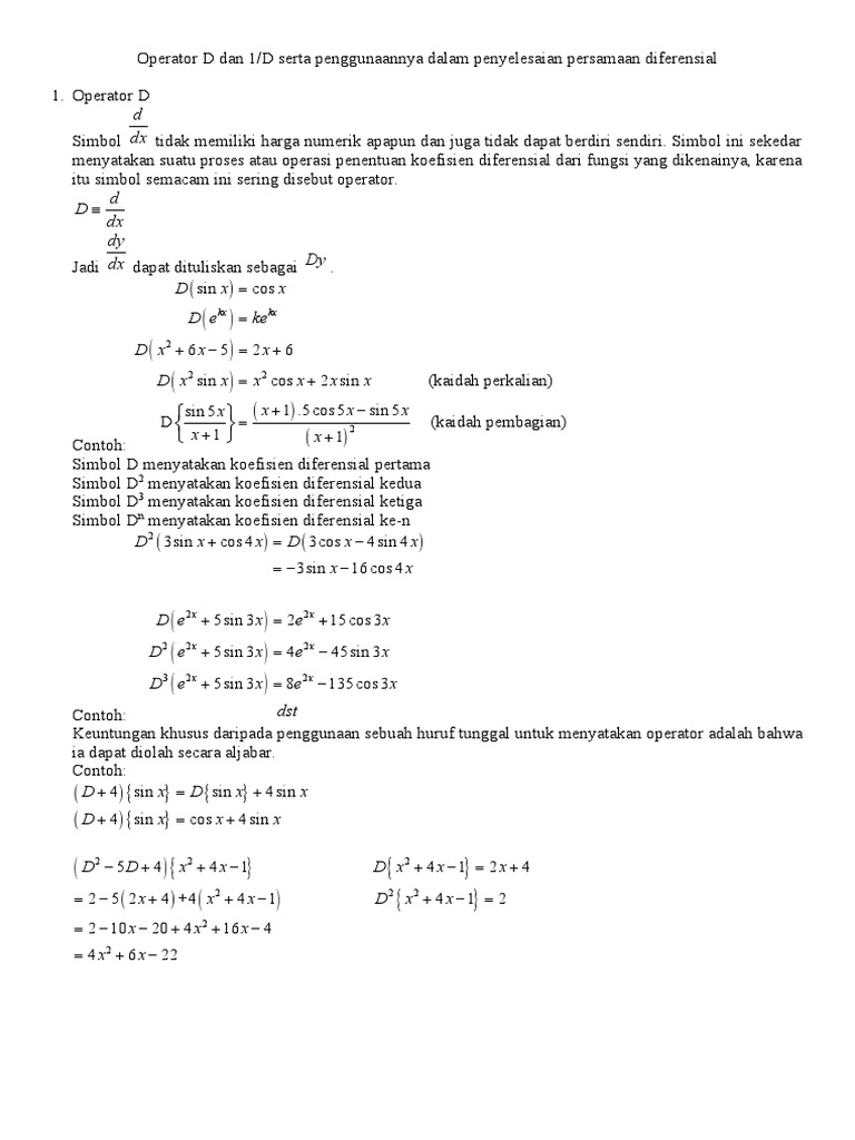 Operator D Dan 1 | PDF