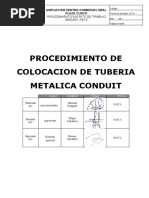 Procedimiento Instalación Canalizaciones Electricas A Base de Tubo Imc Emt | PDF | Tubería ...