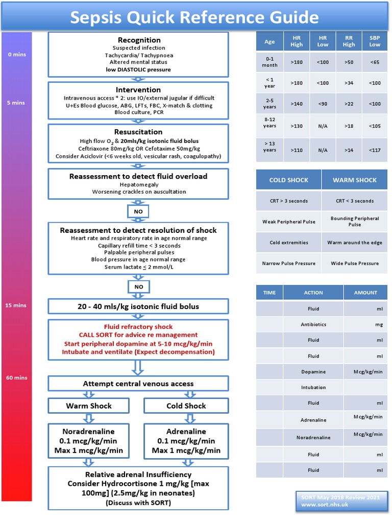 Sepsis Management Quick Reference Guide | PDF | Shock (Circulatory ...