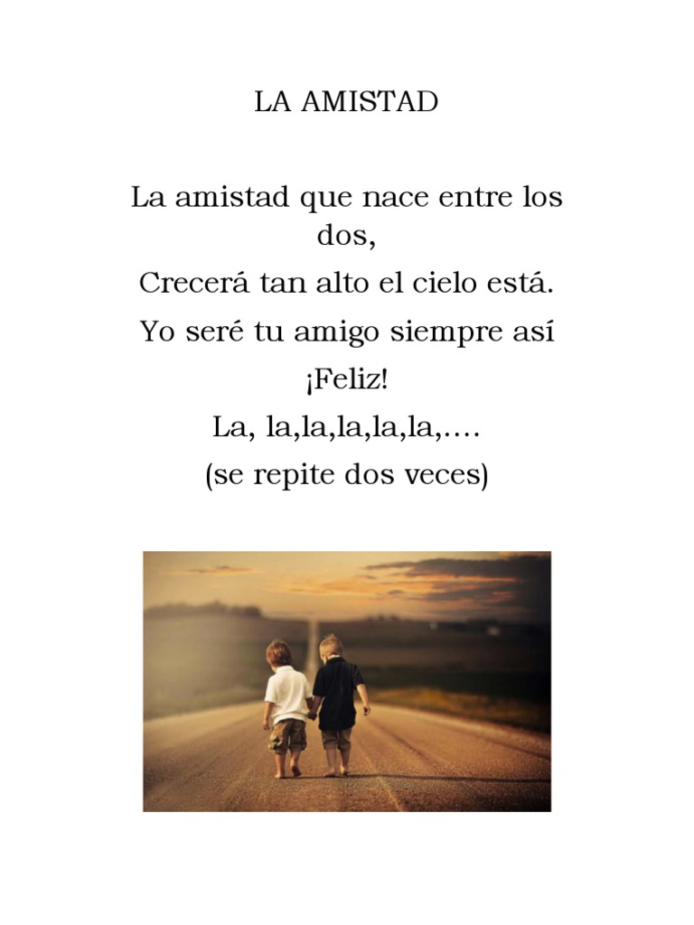 Canción de La Amistad | PDF