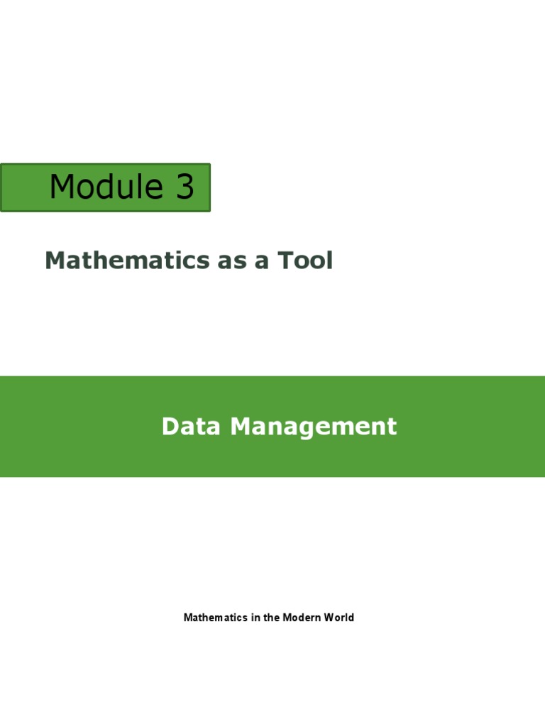 Module # 3 - MMW Part 1 Central Tendency | Download Free PDF | Mode (Statistics) | Mean