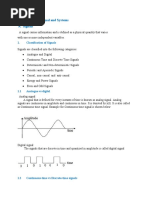 Signals and Systems Notes | PDF