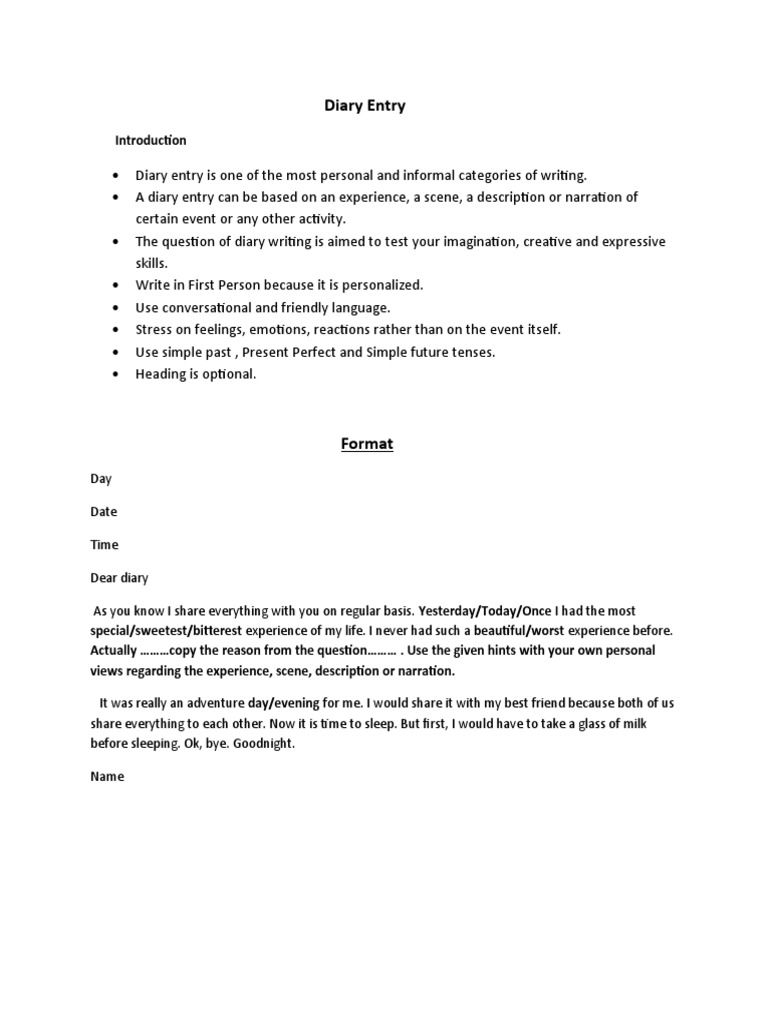 Diary Entry | PDF | Diary | Cognitive Science