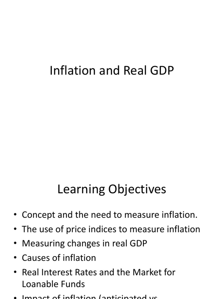 Inflation and Real GDP | PDF