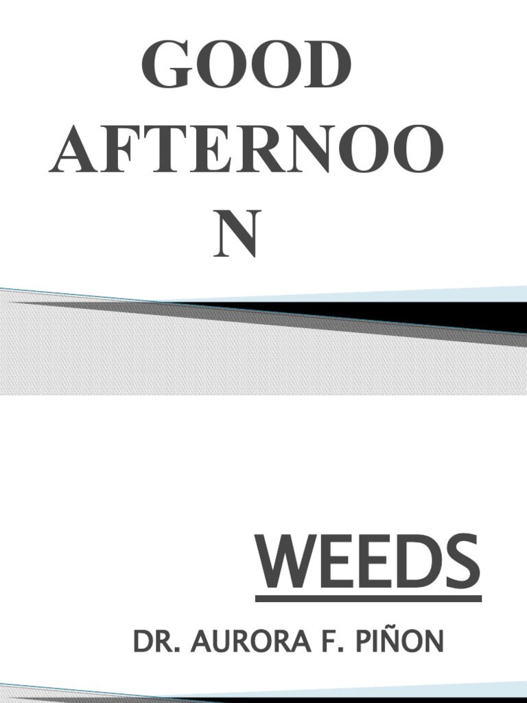 Weed Science Fundamentals | PDF | Germination | Weed