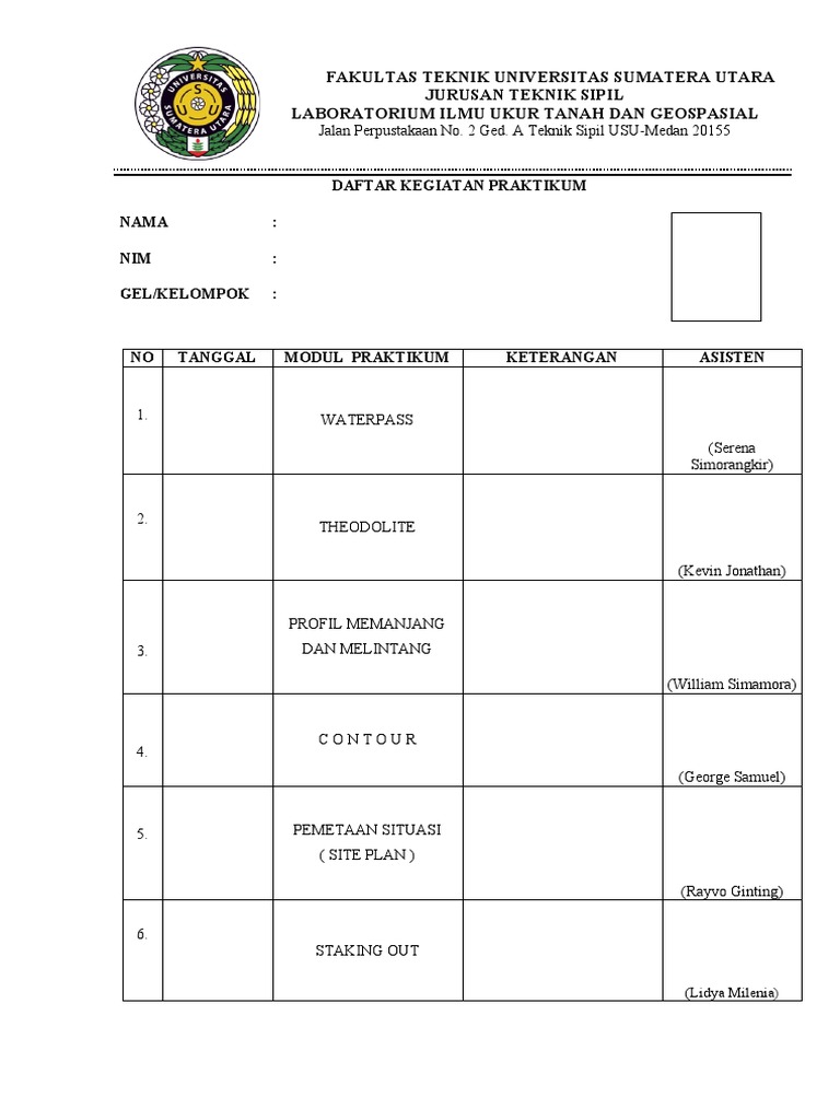 Lembar Asis IUT - 1 | PDF