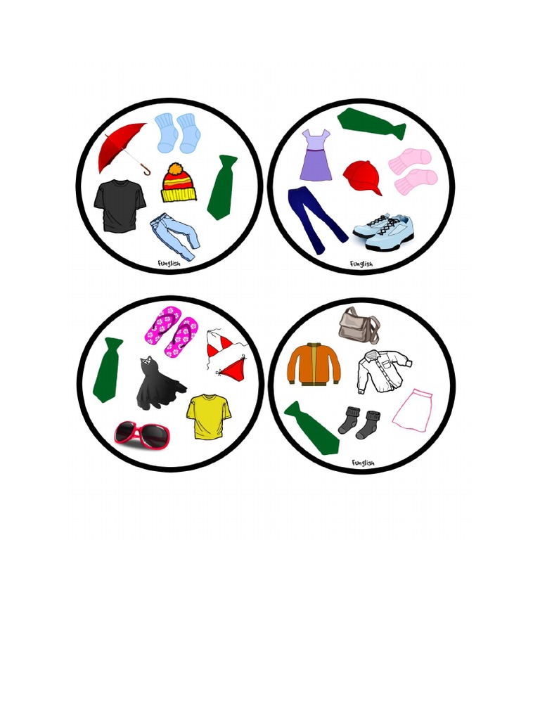 Clothes Dobble Funglish | PDF