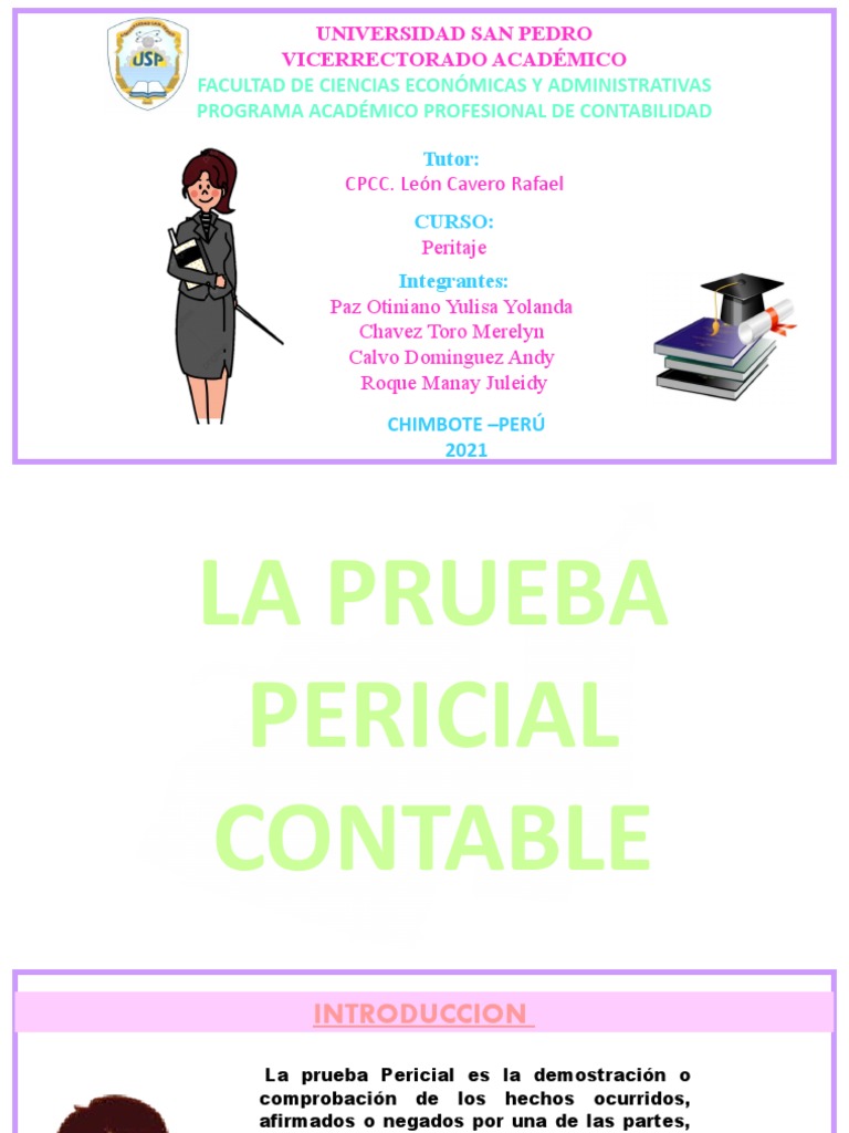 Peritaje Contable Exposion | PDF | Experto | Testigo experto