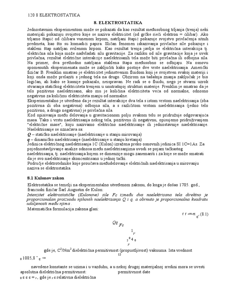 1 Elektrostatika | PDF
