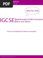 IGCSE Maths Formula Sheet | PDF