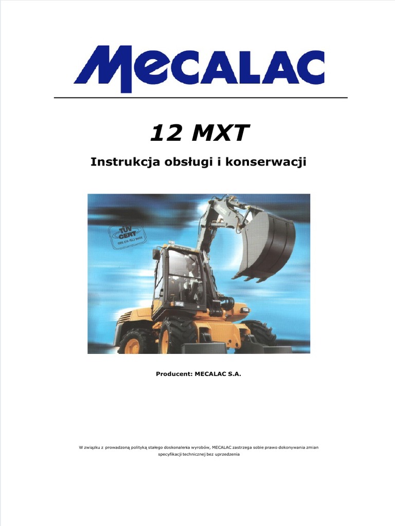 PLmecalac 12 MXT MANUALuser | PDF