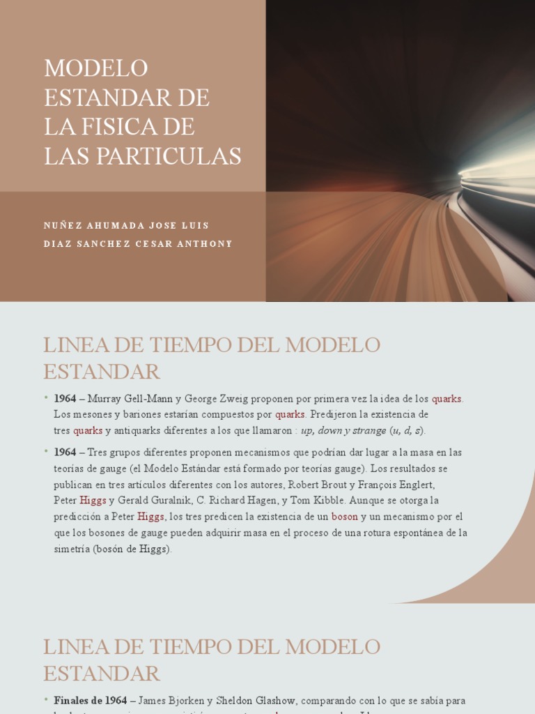 Modelo Estandar de La Fisica de Las Particulas | PDF | Cuarc | Modelo ...