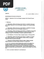 Army Strategic Language List 2023 | PDF | United States Department Of ...