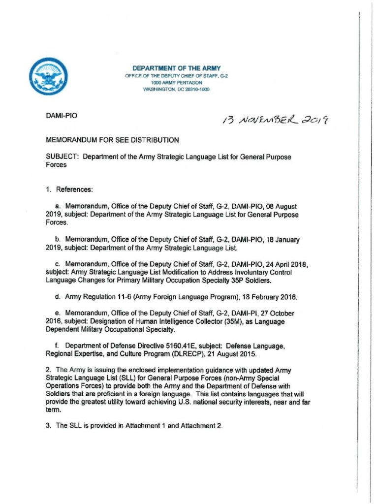 Army SLL Edate 13 November 2019 Wo Digital Signature | PDF | Staff ...