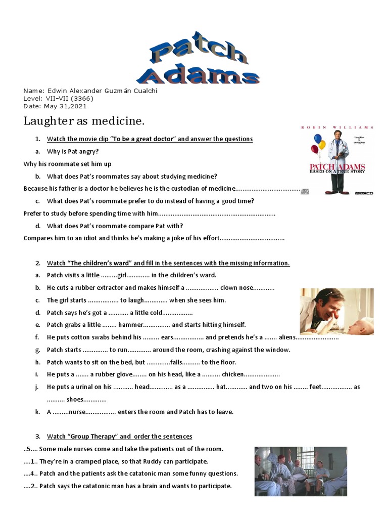 Patch Adams: Laughter in Medicine | PDF | Games & Activities