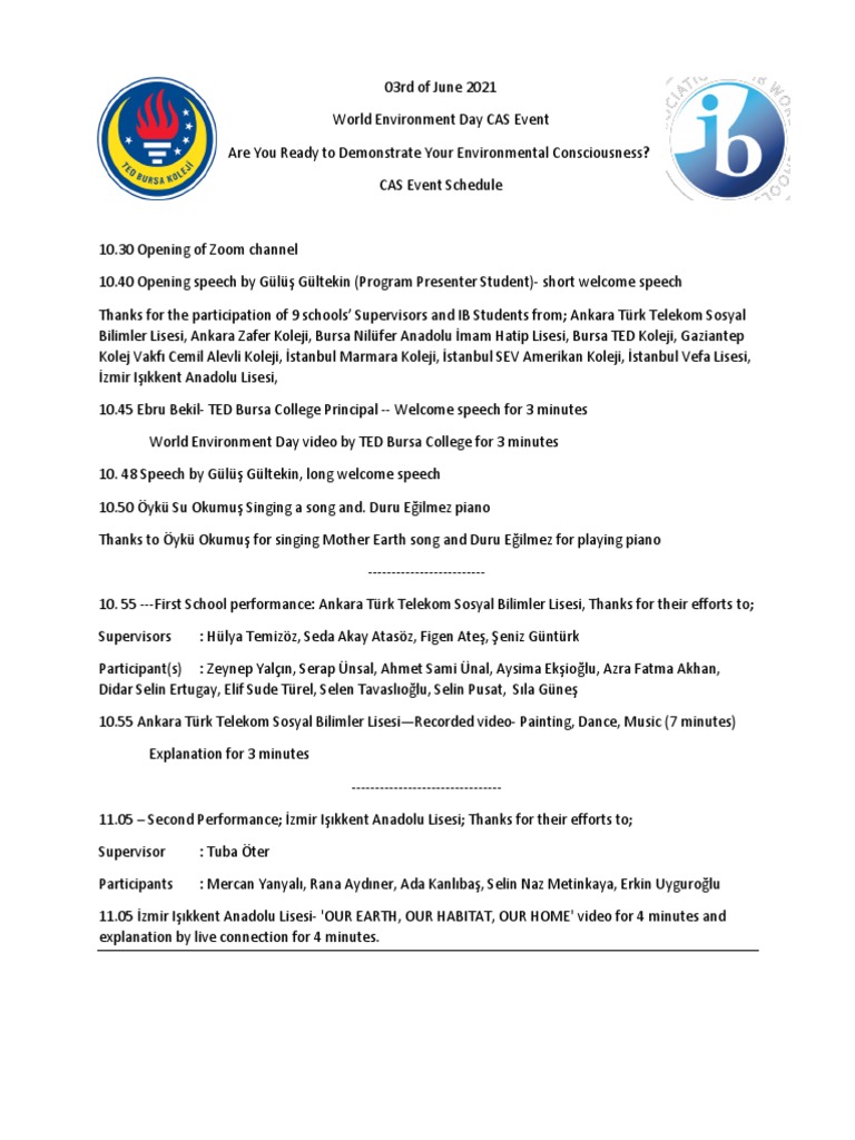 CAS Event Program Schedule 01062021 | PDF