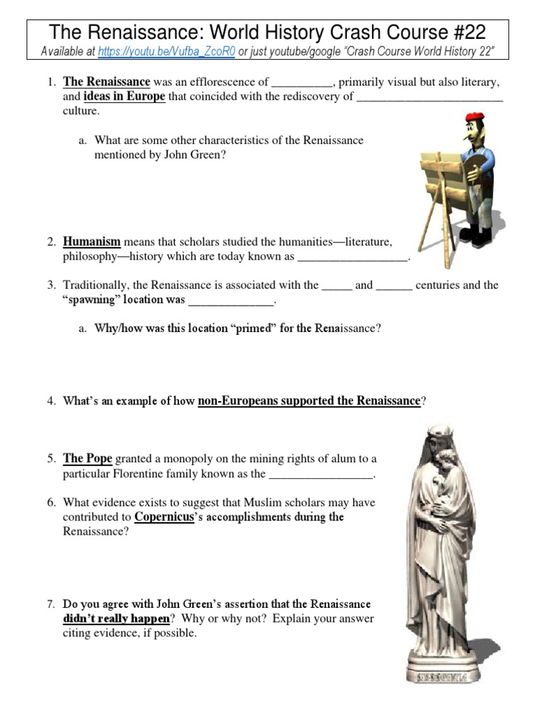 Crash Course World History 22 The Renaissance | PDF