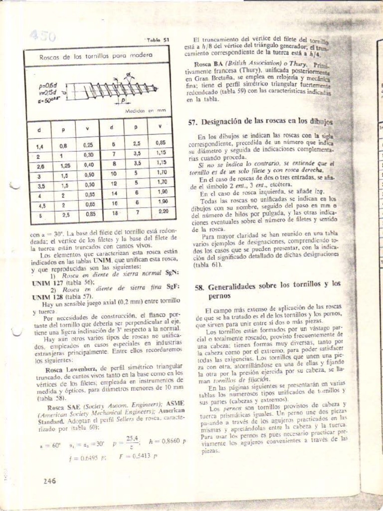 01 - Roscas de Los Tornillos para Madera | PDF