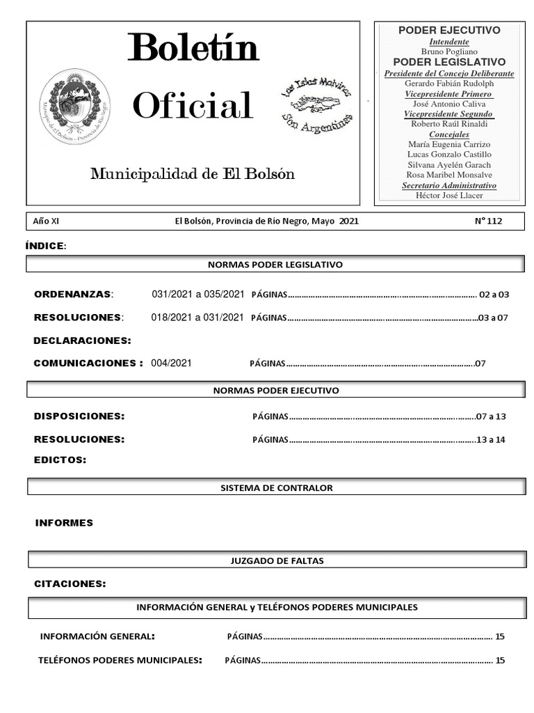 Boletín Oficial Mayo 2021 M.E.B. #112 | PDF | España | Gobierno