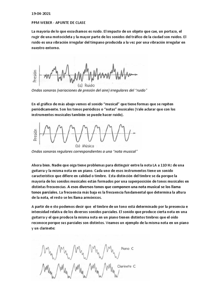 19-4 Ruido y Sonido Musical | PDF