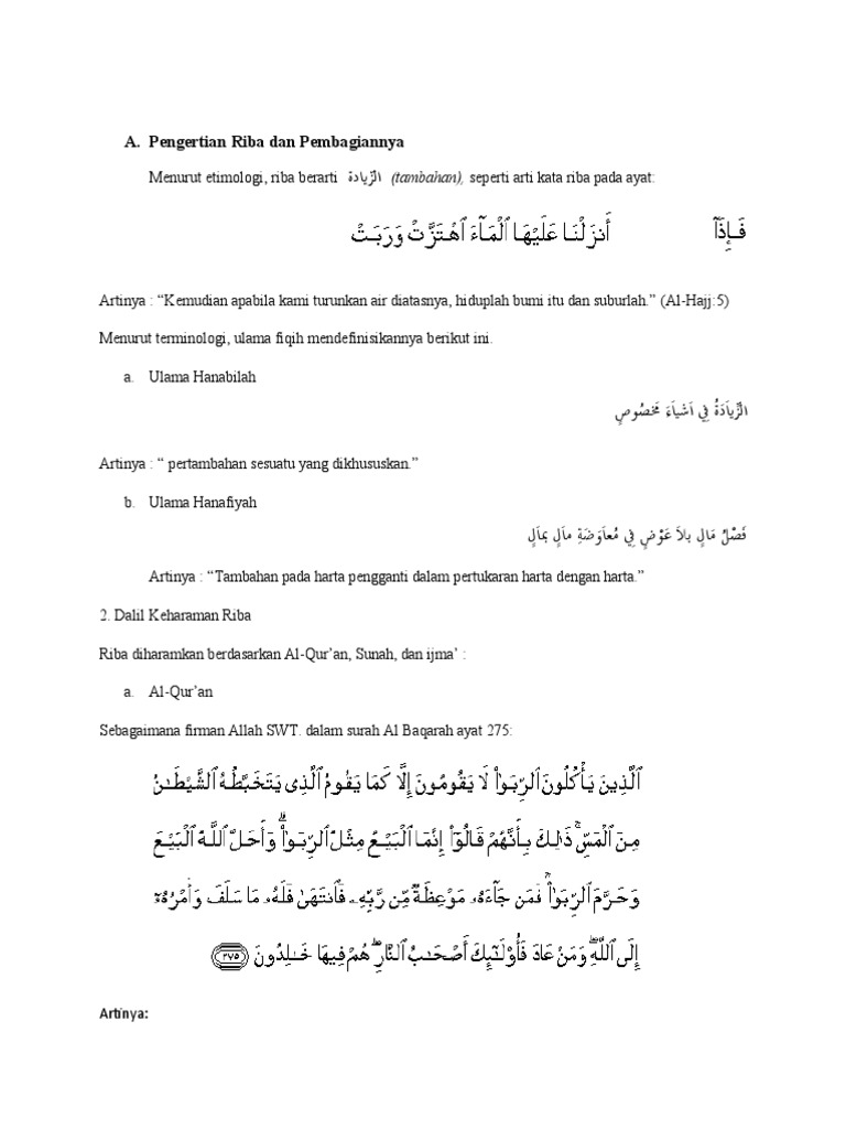 Riba dan Risywah dalam Islam | PDF