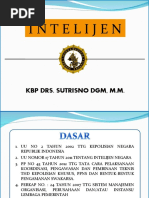Teori Dasar Intelijen dan Fungsinya | PDF